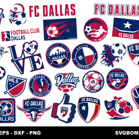 Football FC Dallas SVG MLS Graphic Design Instant Download
