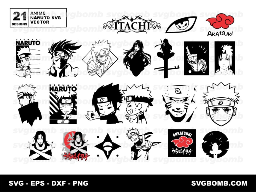 Naruto Knife SVG, Kakashi Hatake Naruto SVG Image, Anime Dagger Knives ...