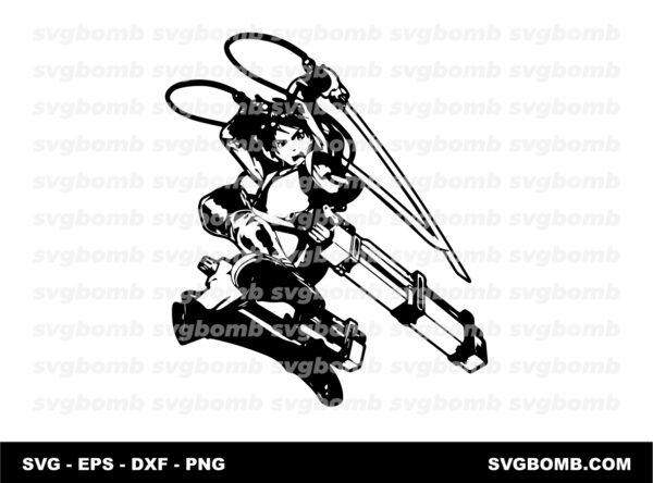Eren Yeager Attack on Titan SVG | svgbomb.com