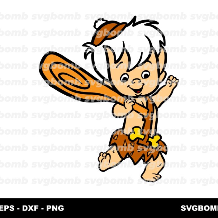 Bamm Bamm Rubble SVG, Cartoon Vector, Cricut
