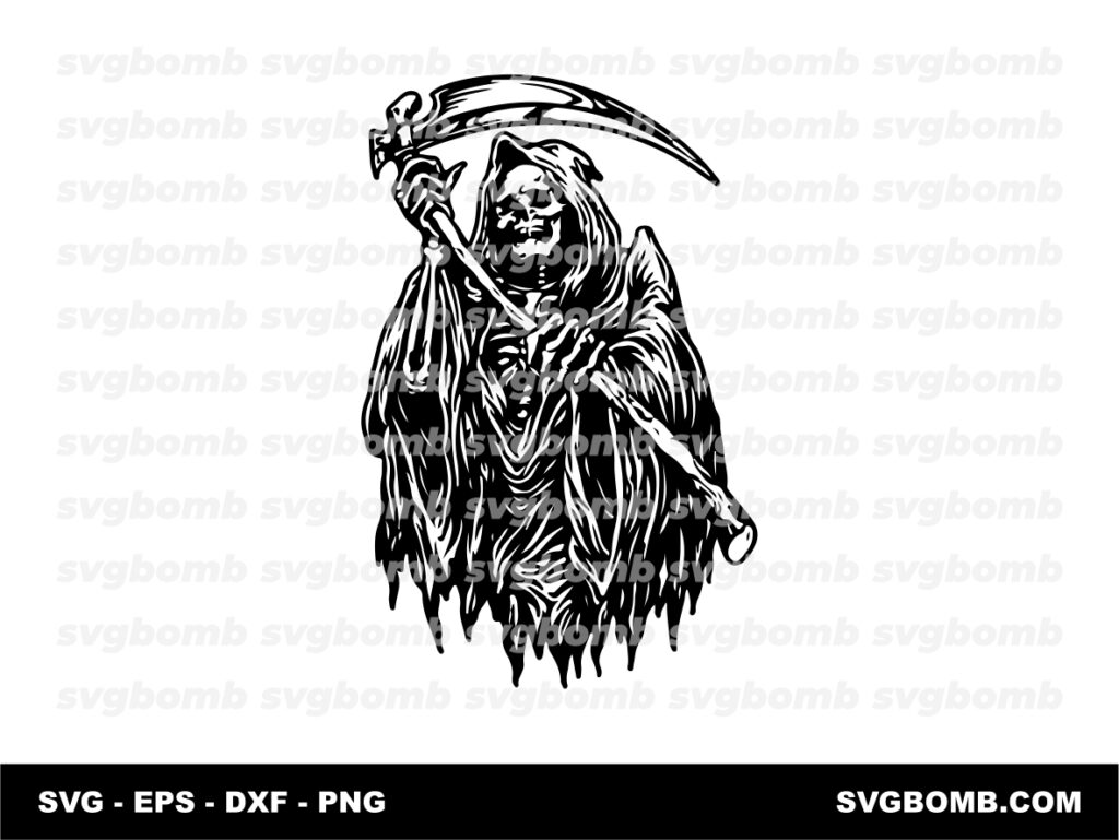 Gothic Death Skeleton Design SVG for Your Unique Creations