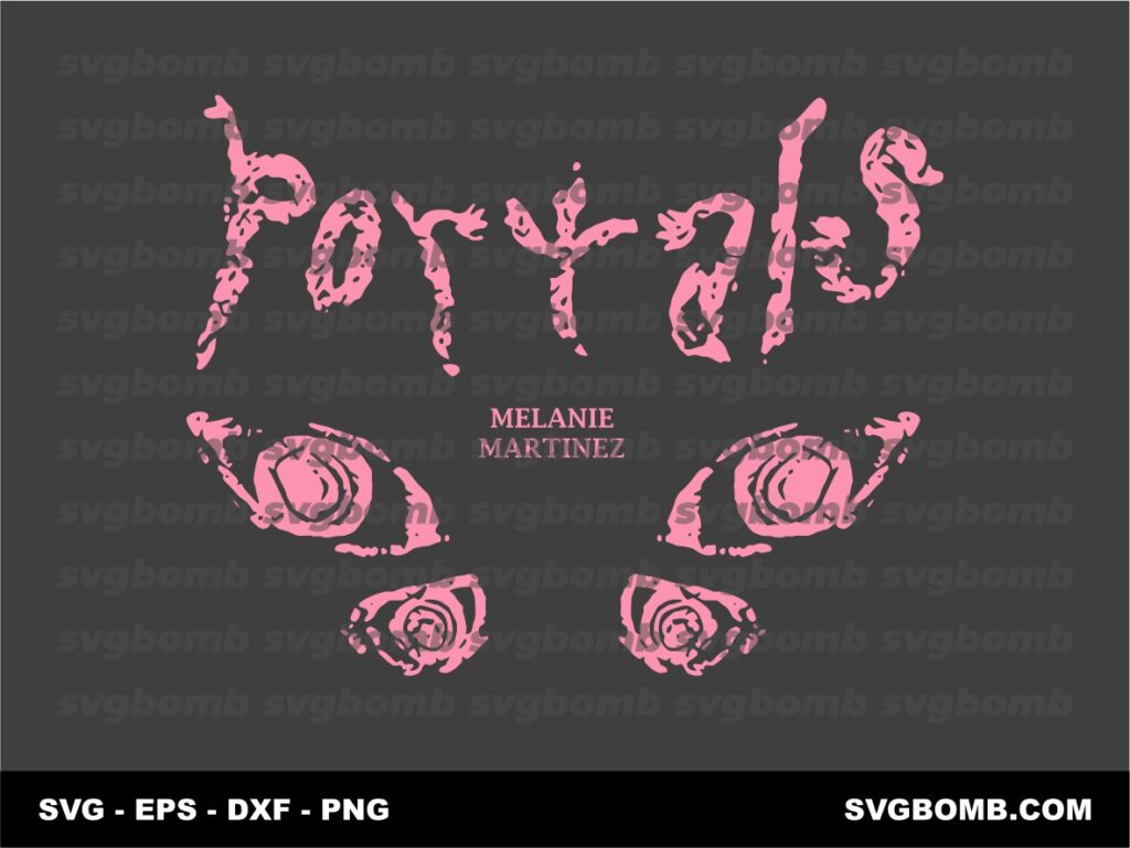 Pink Logo Outline SVG Vector
