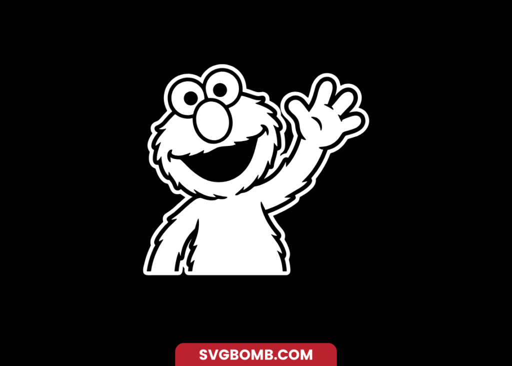 Elmo SVG Layered, Sesame Street Cut Files, Cricut Cube Names | svgbomb